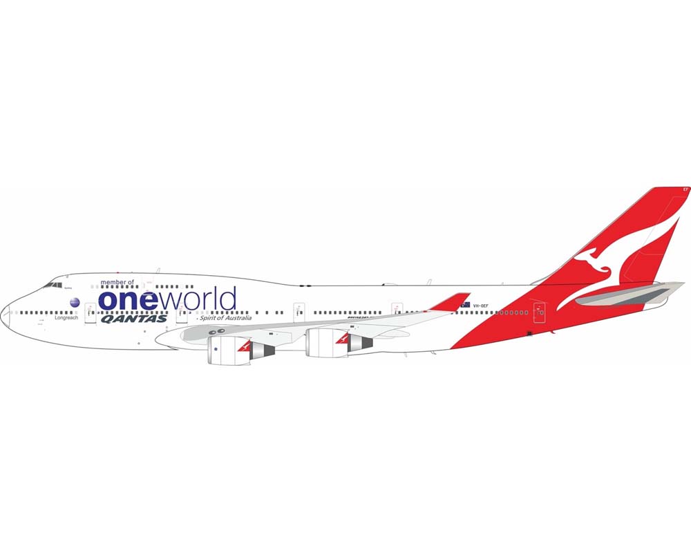 www.JetCollector.com: Qantas B747-400 Oneworld, w/stand VH-OEF 1:200 ...