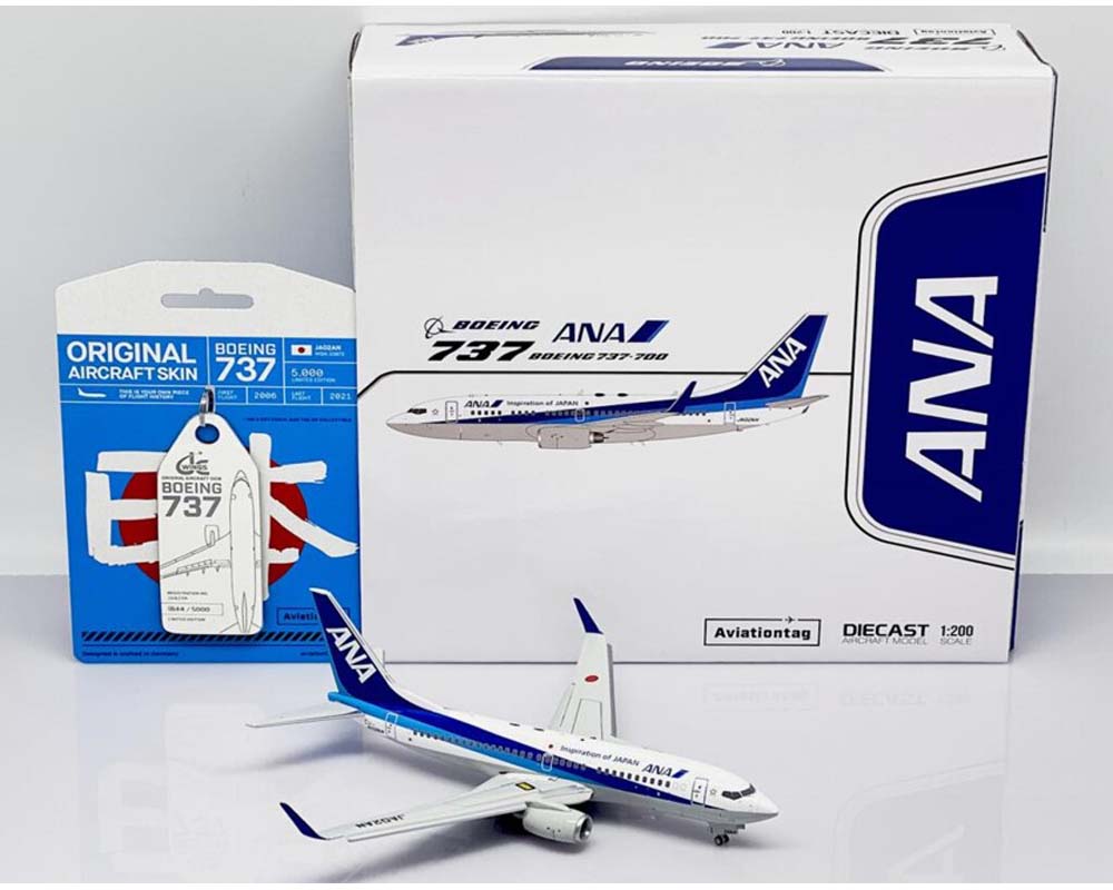 www.JetCollector.com: ANA - All Nippon B737-700 w/Aviation Tag JA01WJ 1 ...