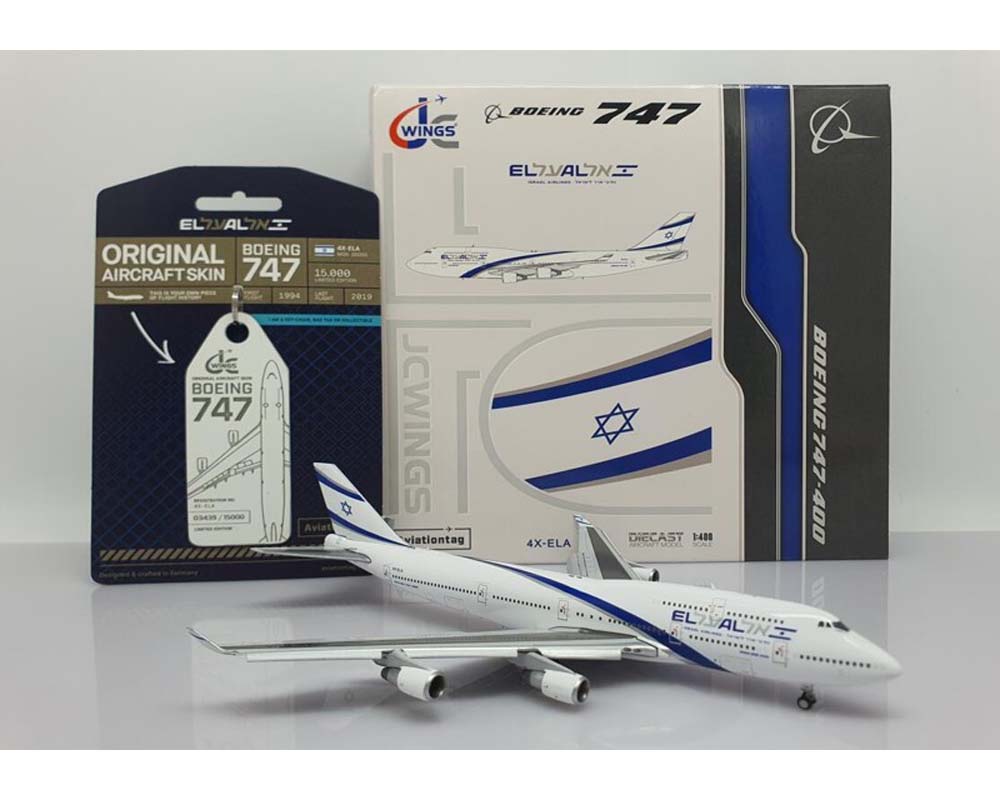 www.JetCollector.com: El Al B747-400 w/Aviation Tag, Flaps Down 4X-ELA ...