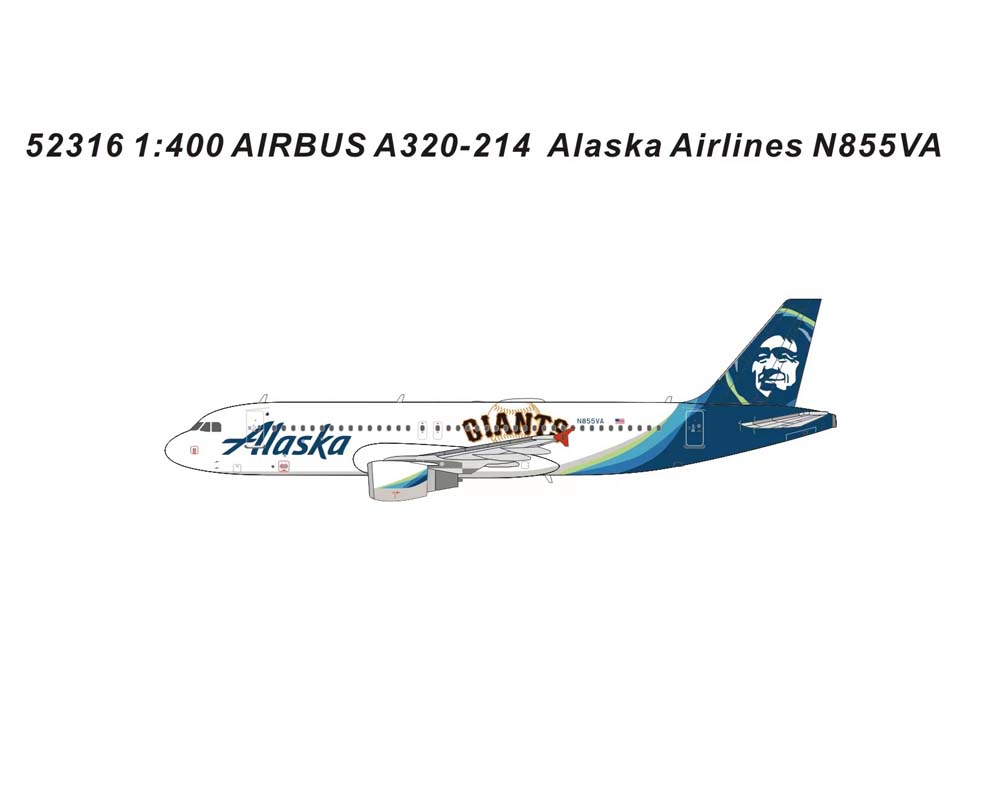 www.JetCollector.com: Alaska Airlines A320 N855VA 1:400 Scale Panda ...