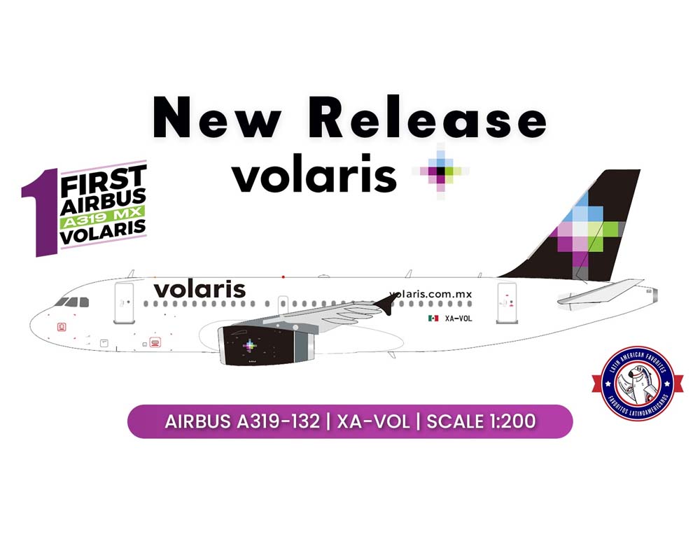 www.JetCollector.com: Volaris A319-132 XA-VOL w/stand 1:200 Scale El ...