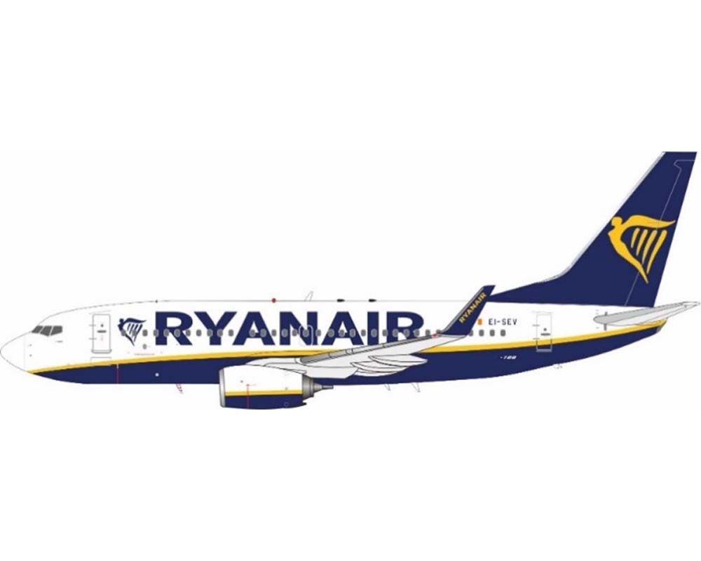 www.JetCollector.com: Ryanair B737-700 w/stand EI-SEV 1:200 Scale JFox ...