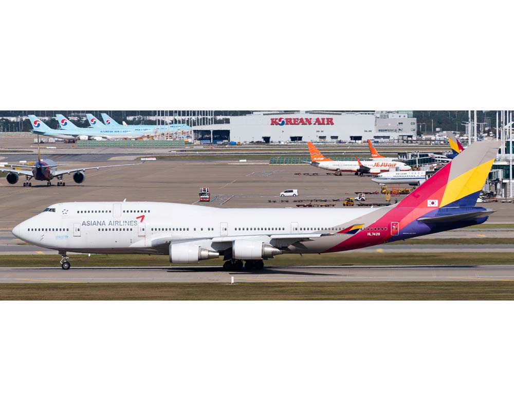 www.JetCollector.com: Asiana B747-400 "Last Flight", Flaps HL7428 1:400 ...