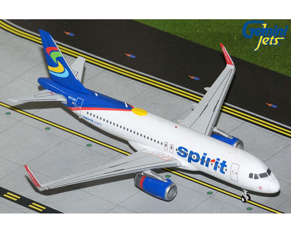 www.JetCollector.com: Spirit A320neo blue-and-white Skittles livery ...