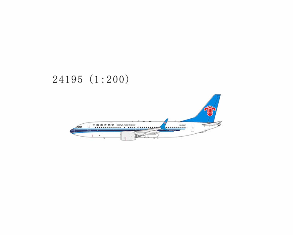 www.JetCollector.com: China Southern B737 MAX8 B-20AT 1:200 Scale NG24195