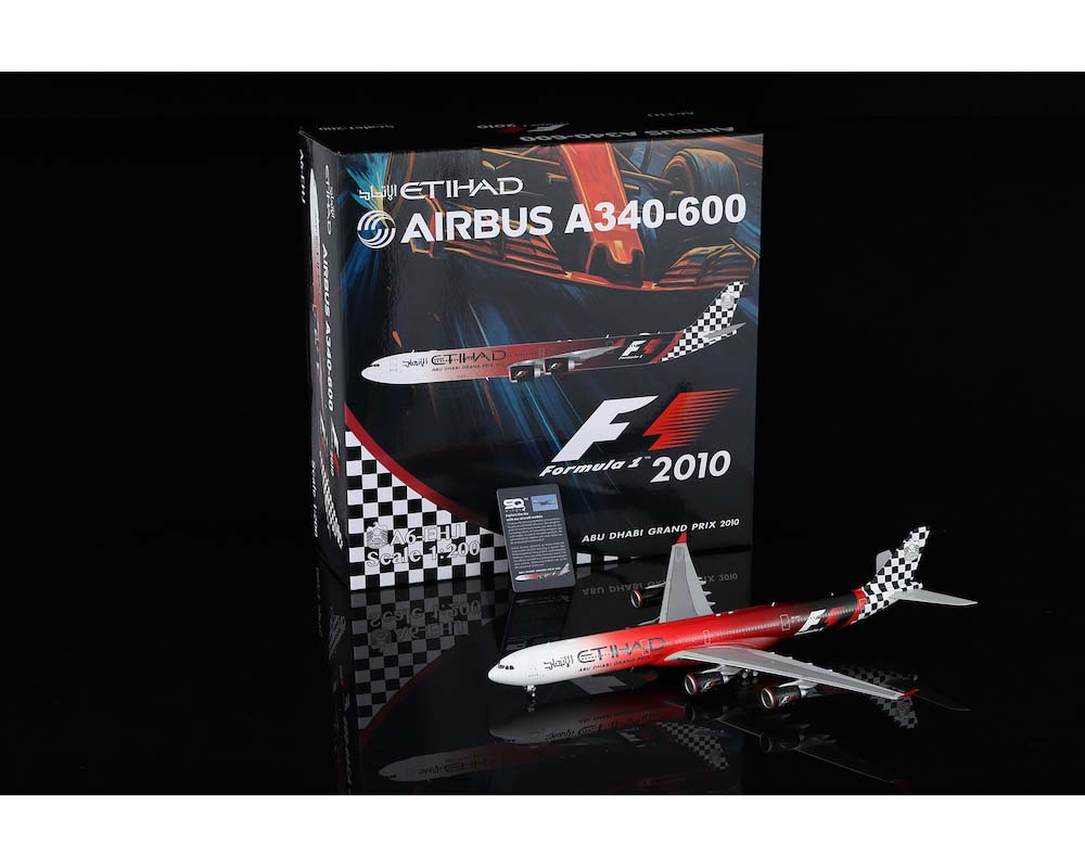 www.JetCollector.com: Etihad A340-600 2010 F1, Flaps Down, w/stand A6 ...