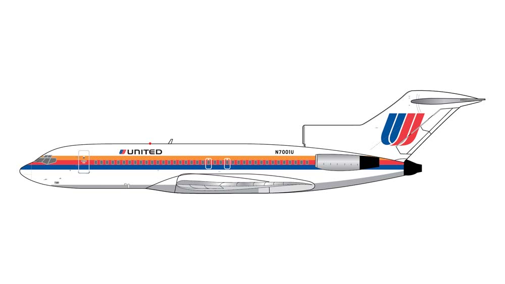 www.JetCollector.com: United Airlines B727-100 Saul Bass livery ...
