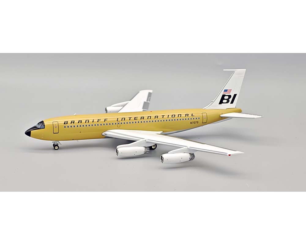 www.JetCollector.com: Braniff B720 Super Jet Beige, w/stand N7079 1:200 ...