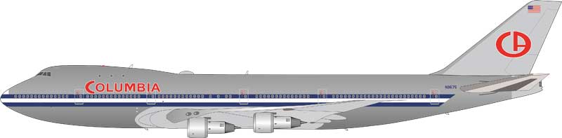 www.JetCollector.com: Airport 75 Columbia 747 N9675 Polished w/Stand