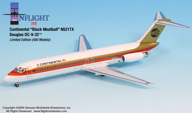 www.JetCollector.com: Continental Black Meatball DC-9