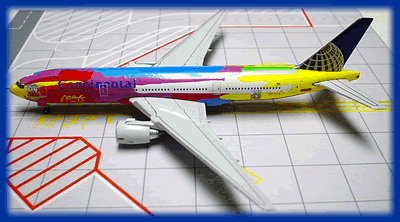 www.JetCollector.com: DreamJets Continental Airlines 'Peter Max' B777-200
